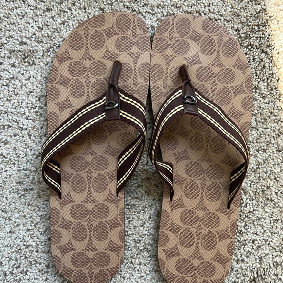 Coach | Shoes | Nwt Mens Coach Signature Webbing Flip Flops | Poshmark